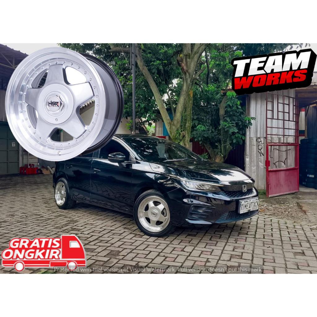 Jual VELG RACING CELONG LEBAR BELANG RING 17 HSR AACHEN SILVER MOBIL CITY HATCHBACK SAMLONG PLEG ...