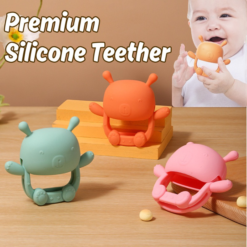 Jual Premium Teether Bear Anti Choking | Pacifier Gigitan Bayi Dot ...