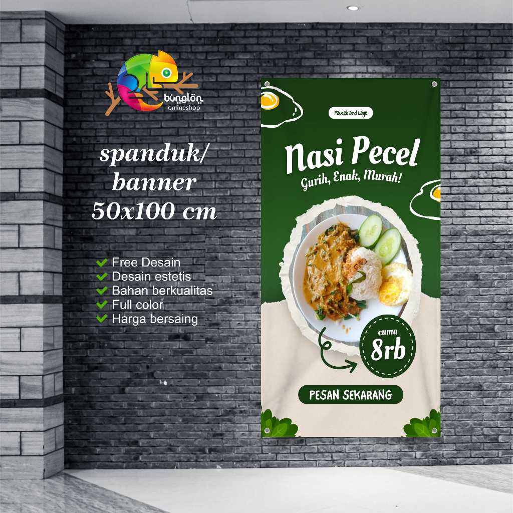 Jual Cetak Spanduk Banner Nasi Pecel | Shopee Indonesia