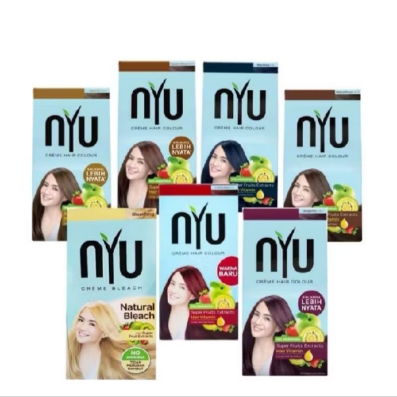Jual NYU CREME HAIR CLOUR Pewarna Rambut/ Cat Rambut Natural (tanpa ...