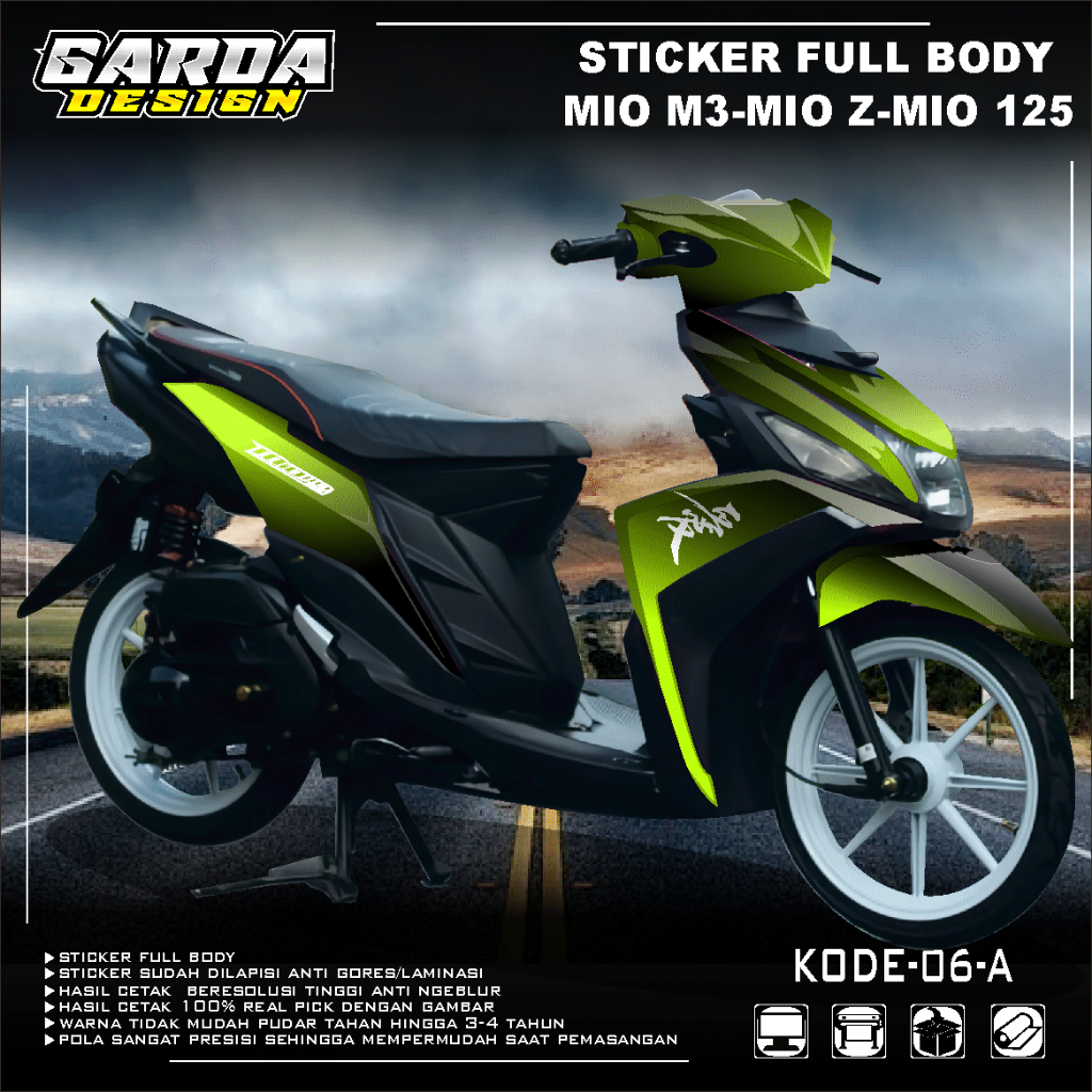 Jual (COD) Decal Sticker Yamaha Mio M3 125 Full body - Stiker Skotlet ...