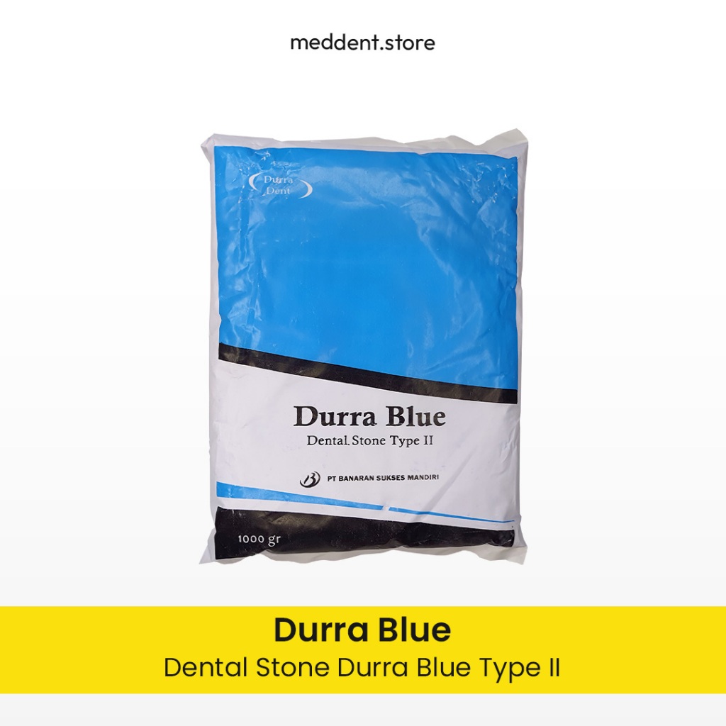 Jual Gips Stone Biru Durra Blue Dental Stone Type II / Bahan Cetak Gigi ...