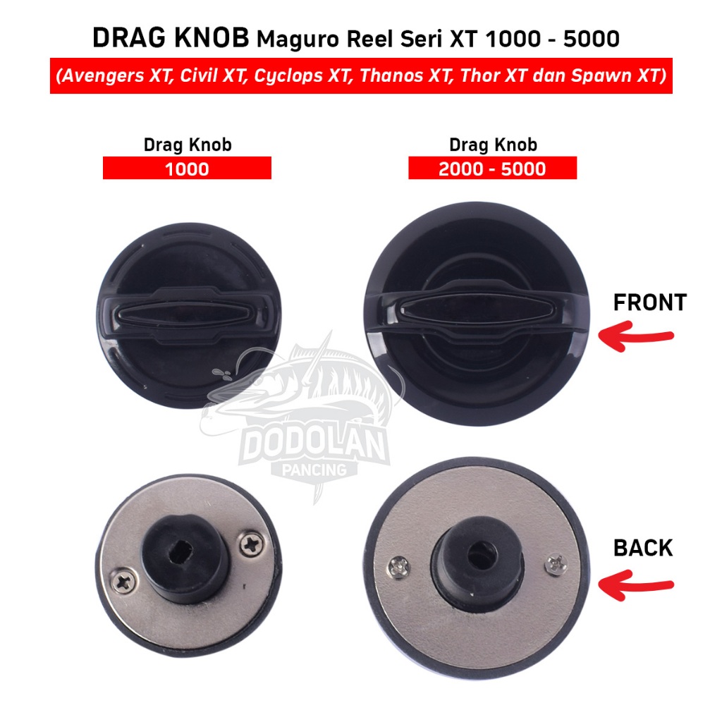 Jual Sparepart Drag Knob Reel Maguro Seri XT Pilih Ukuran | Drag Knob ...
