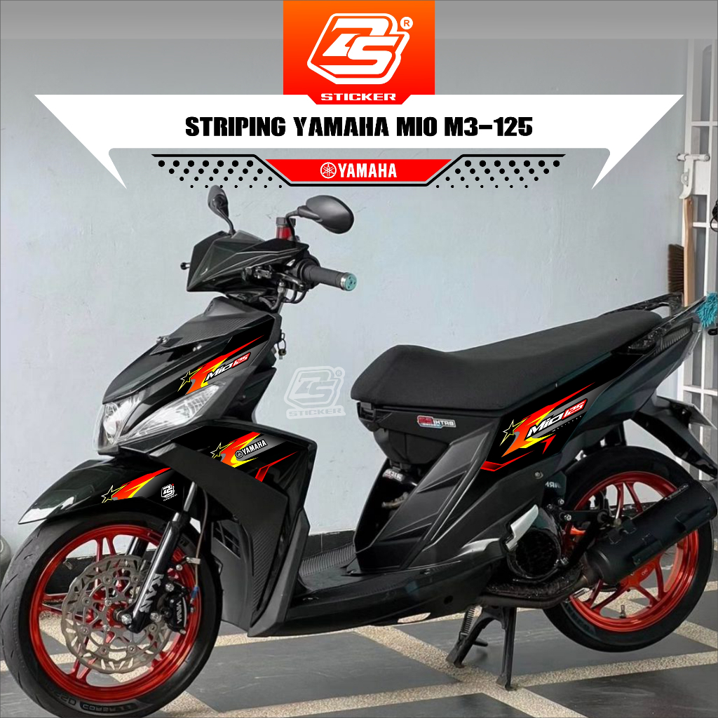 Jual Stiker Mio M3/Z Decal Striping Standar Mio M3/125 Premium Racing DS111124 Dssticker ...