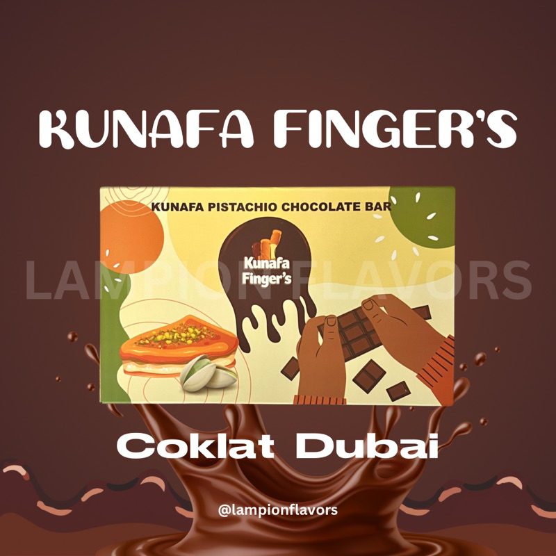 Jual Kunafa Finger's Pistachio Chocolate Bar - Coklat Dubai Malaysia ...