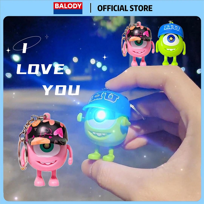 Jual BALODY I LOVE YOU Gantungan Kunci 3D LED Lampu I Love You Couple ...