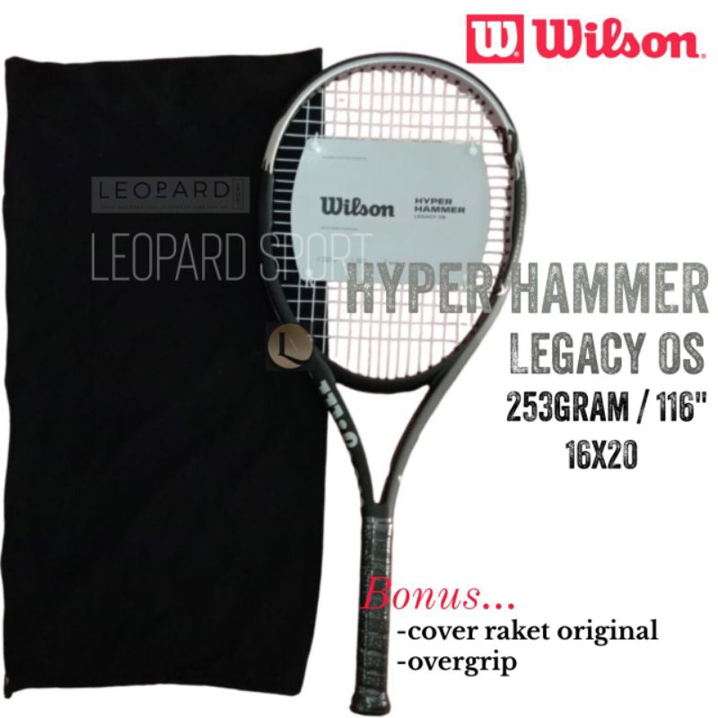 Jual Raket Tenis Wilson Hyper Hammer Legacy OS 253g 116 in / Tennis Racket | Shopee Indonesia