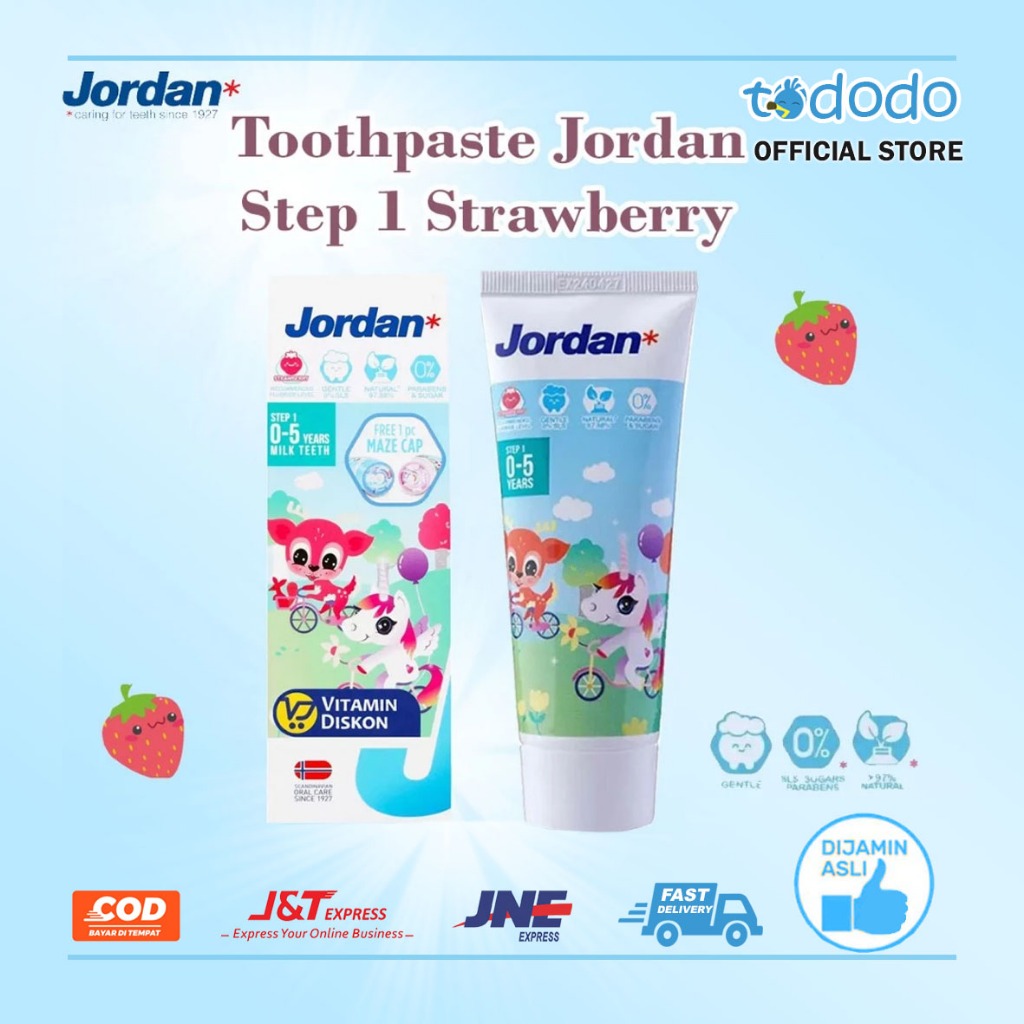 Jual Jordan Kids Toothpaste - Pasta Gigi Step 1 75GR | Shopee Indonesia