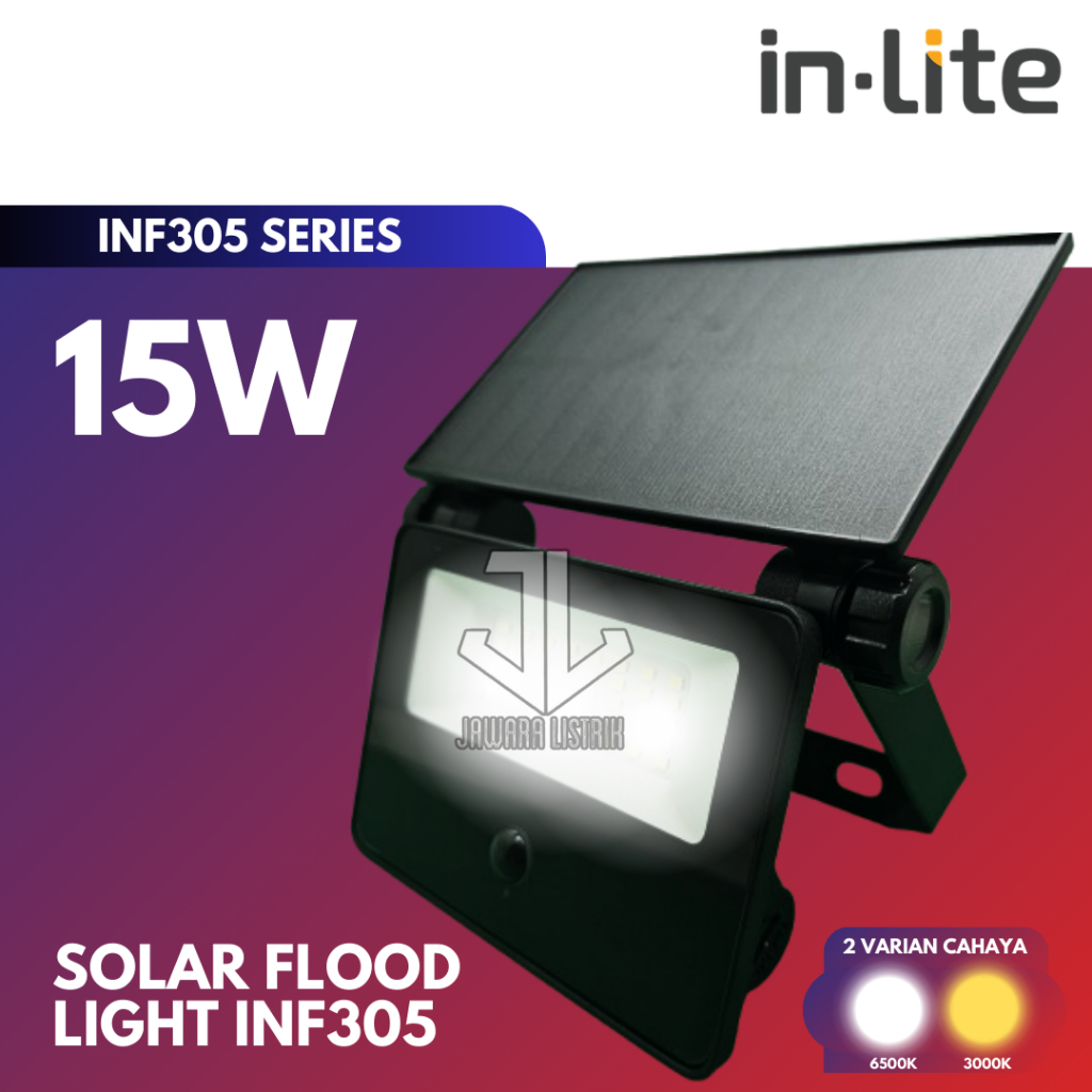 Jual INLITE LAMPU SOROT INF305 IN-LITE FLOOD LIGHT EMERGENCY SOLAR 15 ...