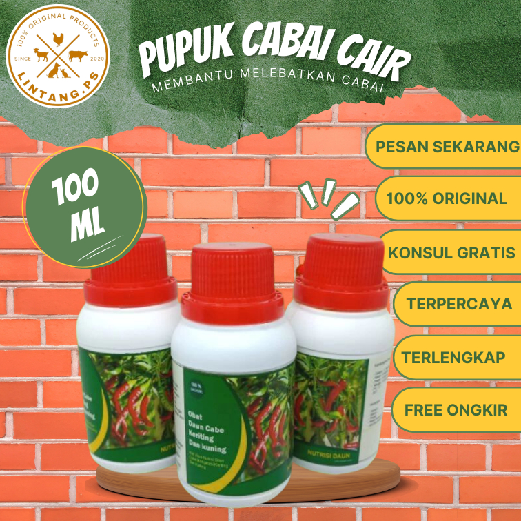 Jual Pupuk Cabai Cair Anti Keriting 100 ml - Pupuk Pelebat Cabai - Pupuk Cabai Multifungsi ...