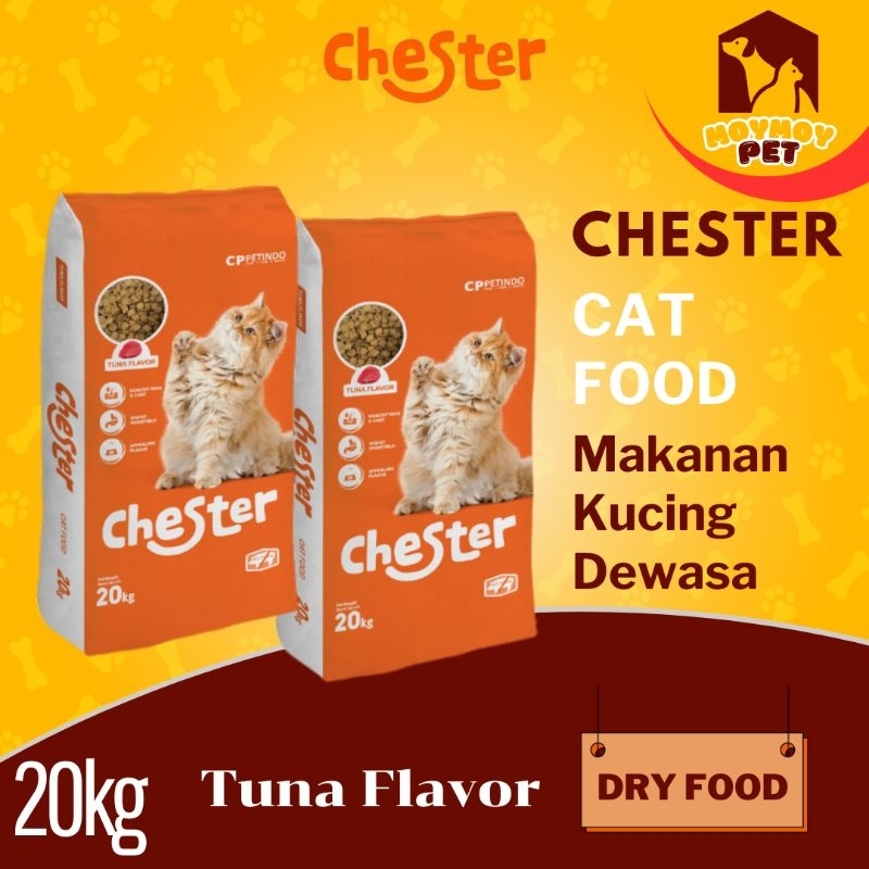 Jual Chester Cat Food Adult Tuna 20kg Chester Makanan Kucing Dewasa ...