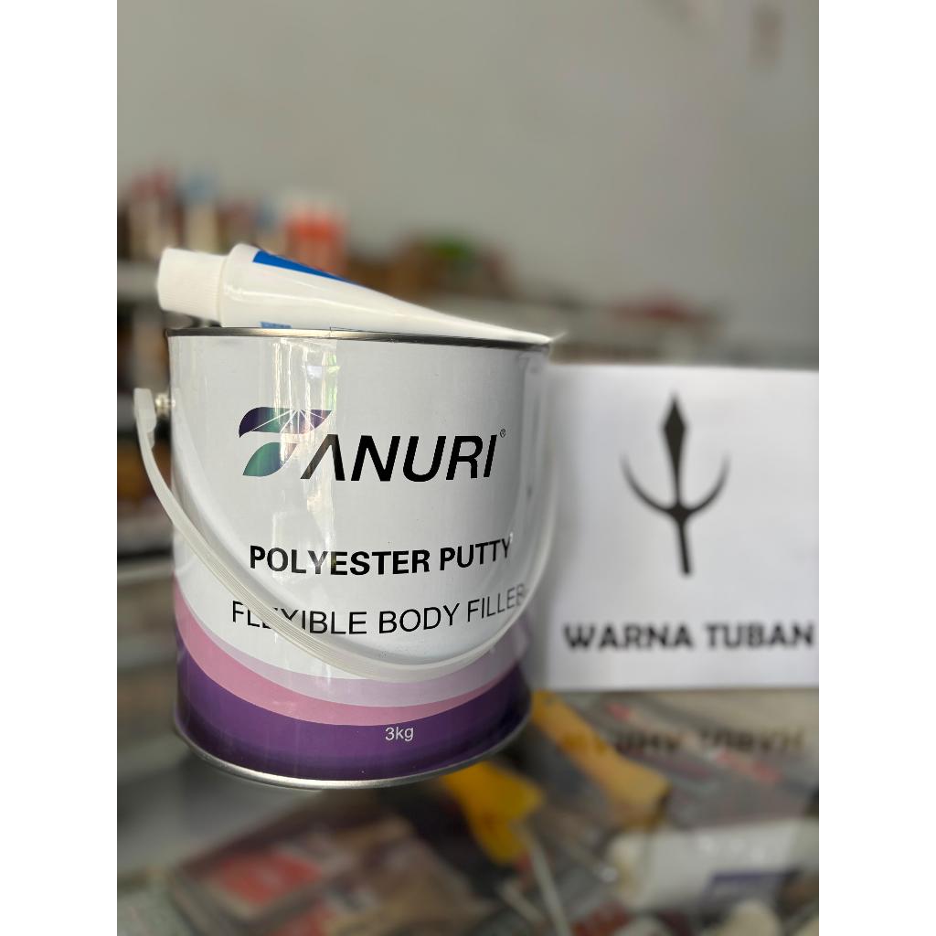 Jual Dempul Tanuri 3 kg // Tanuri Polyester Putty 3 kg // Dempul Tanuri ...