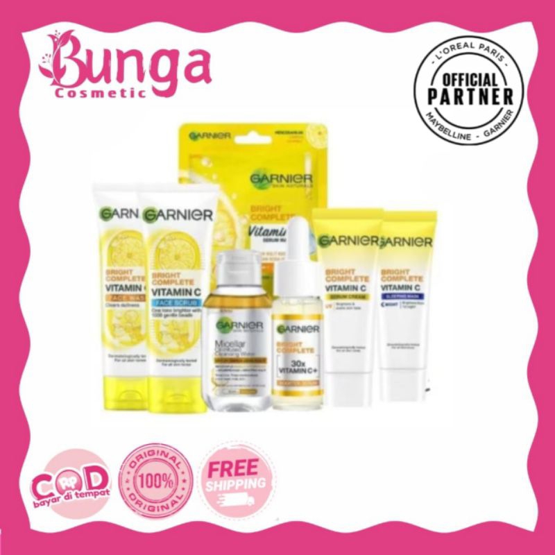 Jual Garnier Paket Lengkap Size Kecil || Paket Garnier Bright Complete ...