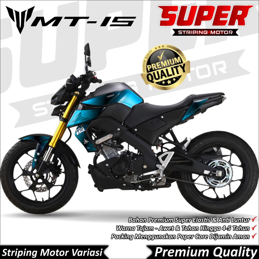 Jual Stiker MT15 Anti Luntur keren Striping MT 15 Striping Yamaha MT15 ...