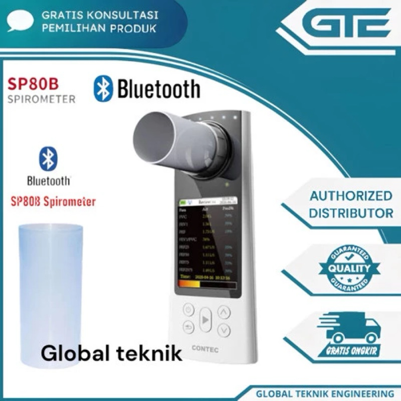 Jual Spirometer CONTEC SP-80B Tester Paru Paru SP80B Spiro Meter ...
