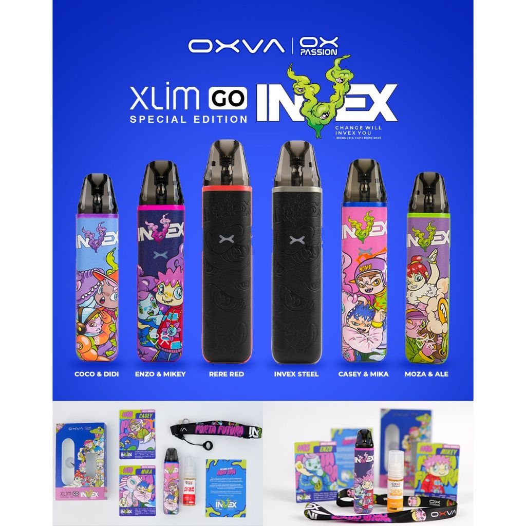 Jual POD OXVA XLIM GO INVEX NEW SERIES BUNDLING LIQUID 15ML AUTHENTIC ...