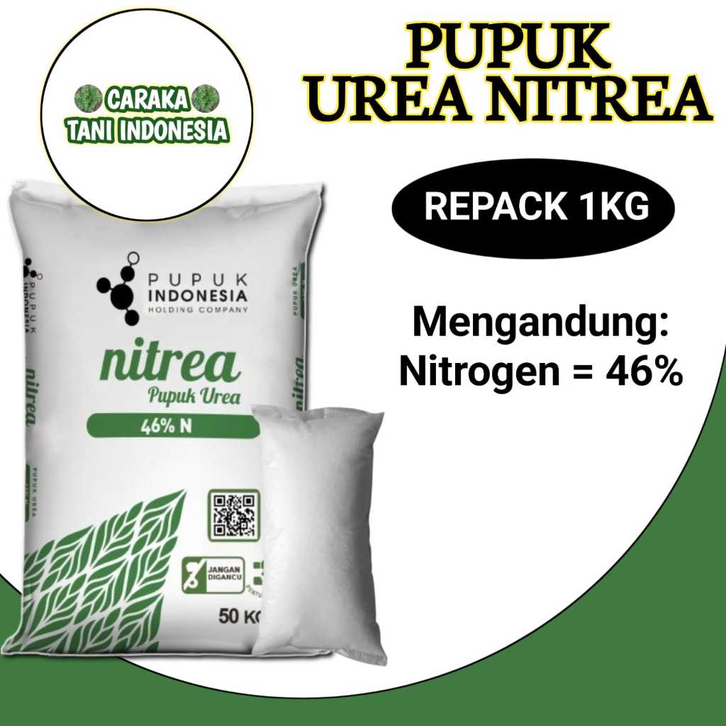 Jual Pupuk UREA NITREA 46% Repack 1 KG - Penyubur Daun & Batang Tanaman ...