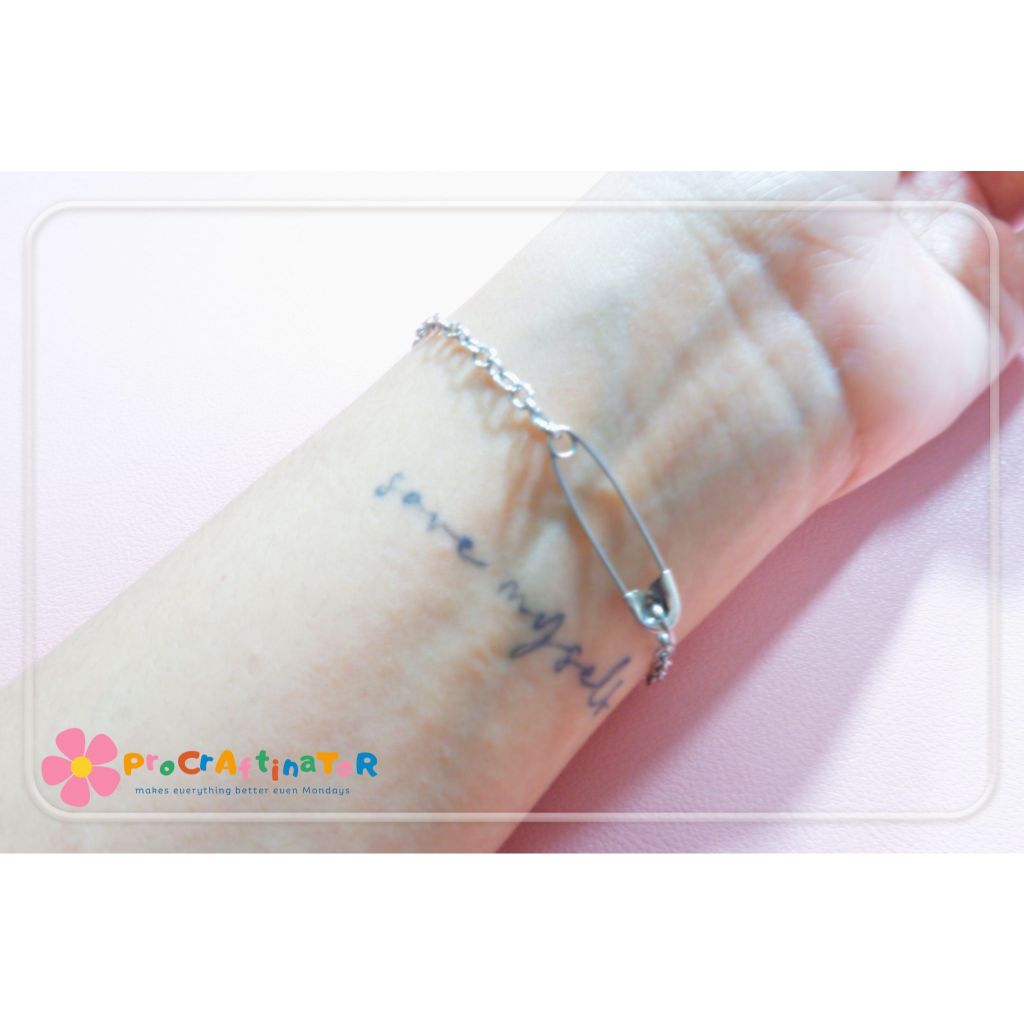 Jual Safety Pin Bracelet / Gelang Safety Pin / Safetypin Bracelet ...