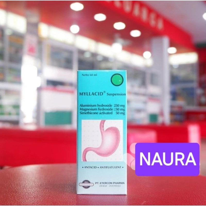 Jual MYLLACID SUSPENSI 60ml MENGURANGI KELEBIHAN ASAM LAMBUNG #MYLANTA ...