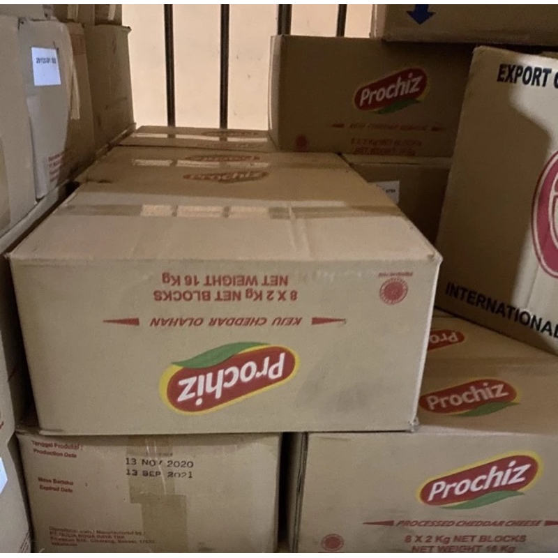 Jual Keju Cheddar Prochiz Premium 2kg (dus) | Shopee Indonesia