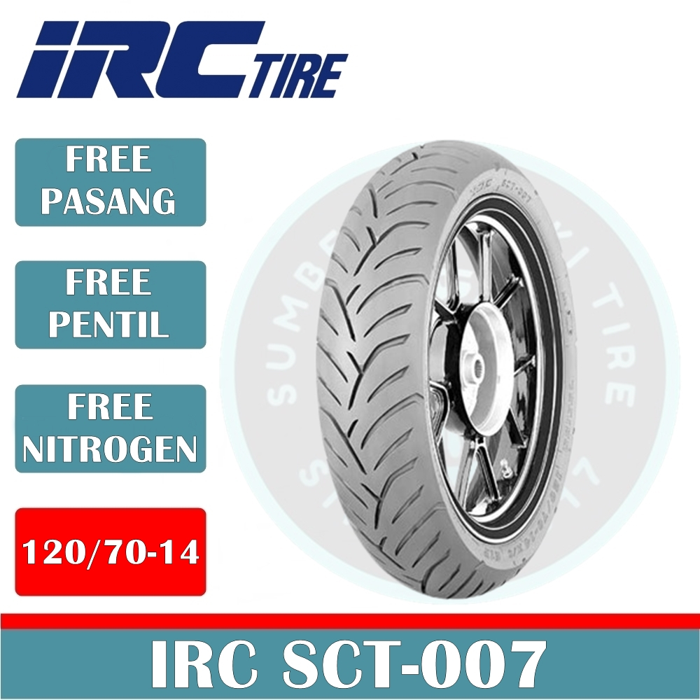Jual Ban Motor IRC SCT-007 120/70-14 Tubeless Ban Depan Motor Honda PCX ...