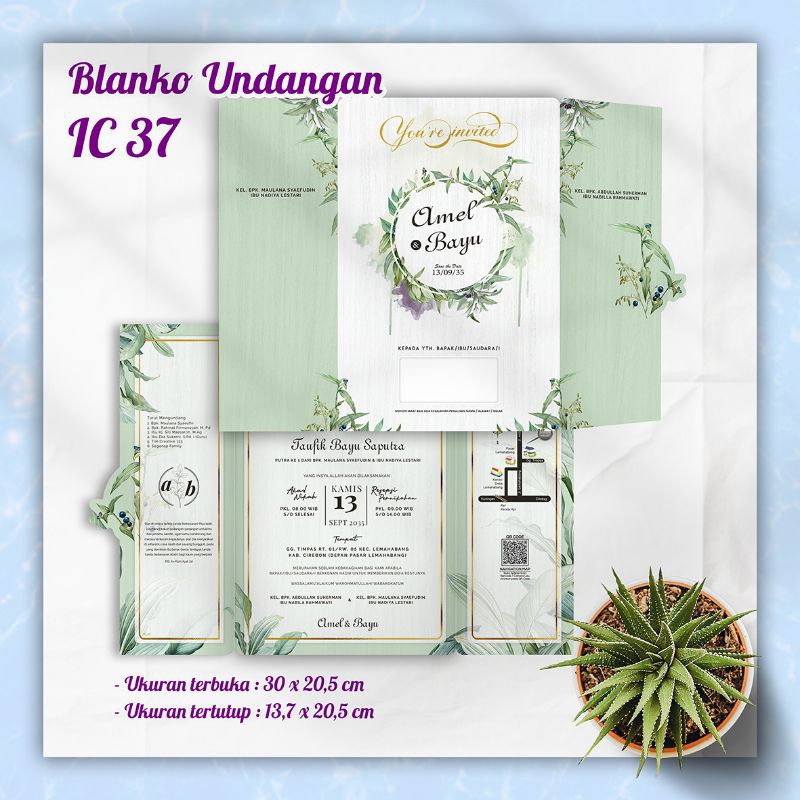 Jual blanko undnagan pernikahan inovasi card ic37 | Shopee Indonesia