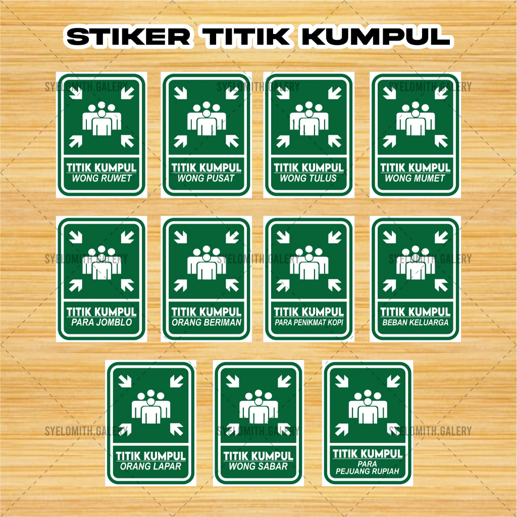 Jual STIKER TITIK KUMPUL KATA-KATA LUCU / STICKER TITIK KUMPUL VIRAL ...