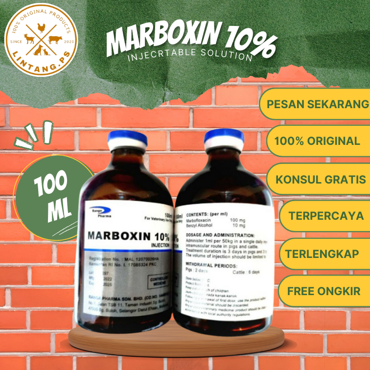 Jual Marboxin 10% Injeksi Hewan Ternak Grosir - Obat Injek Hewan Ternak ...