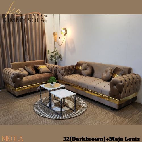 Jual KIMMYSOFA Sofa Nikola Classic Velvet Bludru 32 | Shopee Indonesia