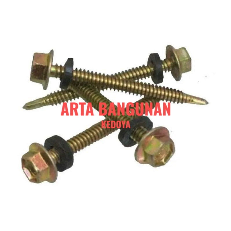 Jual Baut Roofing Kuning ukuran 2/3 cm | Shopee Indonesia