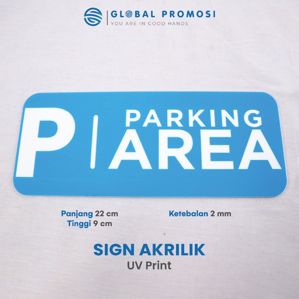 Jual READY STOCK Akrilik Sign Board Tulisan PARKING AREA Cetak Uv Print ...