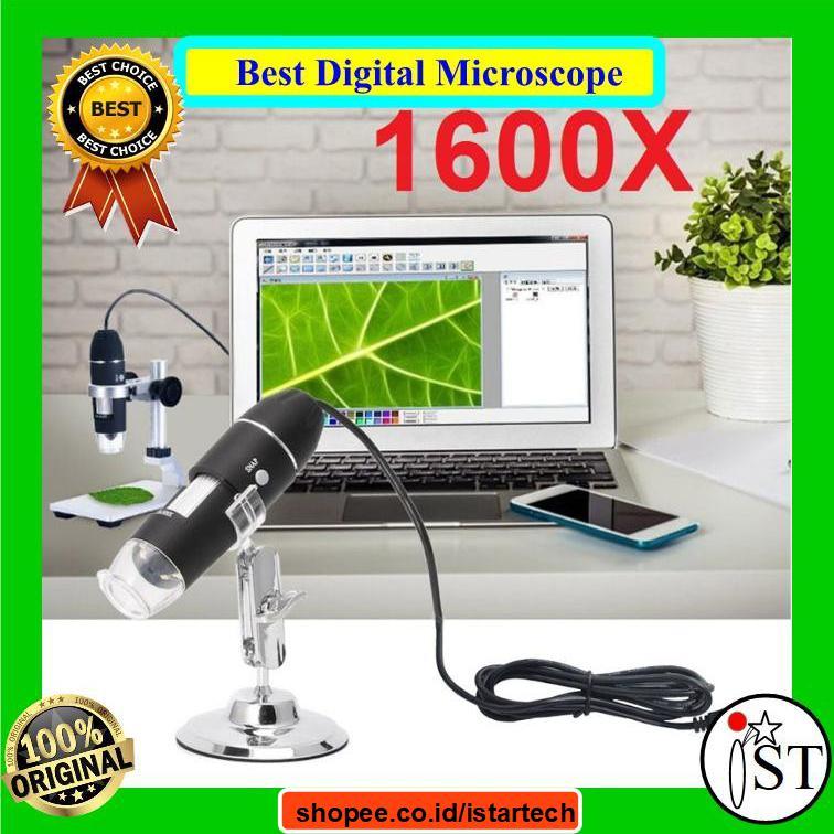 Jual Digital Microscope Endoscope 1600x USB Mikroskop Endoskop LED ...