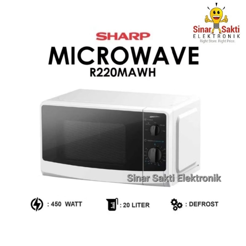Jual Sharp Microwave Oven R 220 MAWH R220 MA WH R220MAWH R 220 MA 20 ...