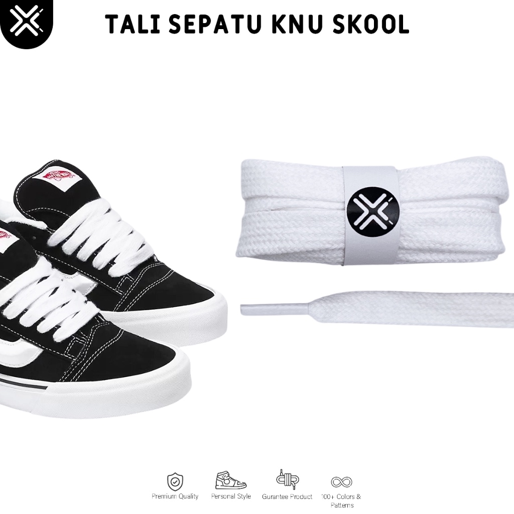 Jual Tali Sepatu Knu Skool Gemuk Lebar 1,2cm Premium Cotton | Shopee ...