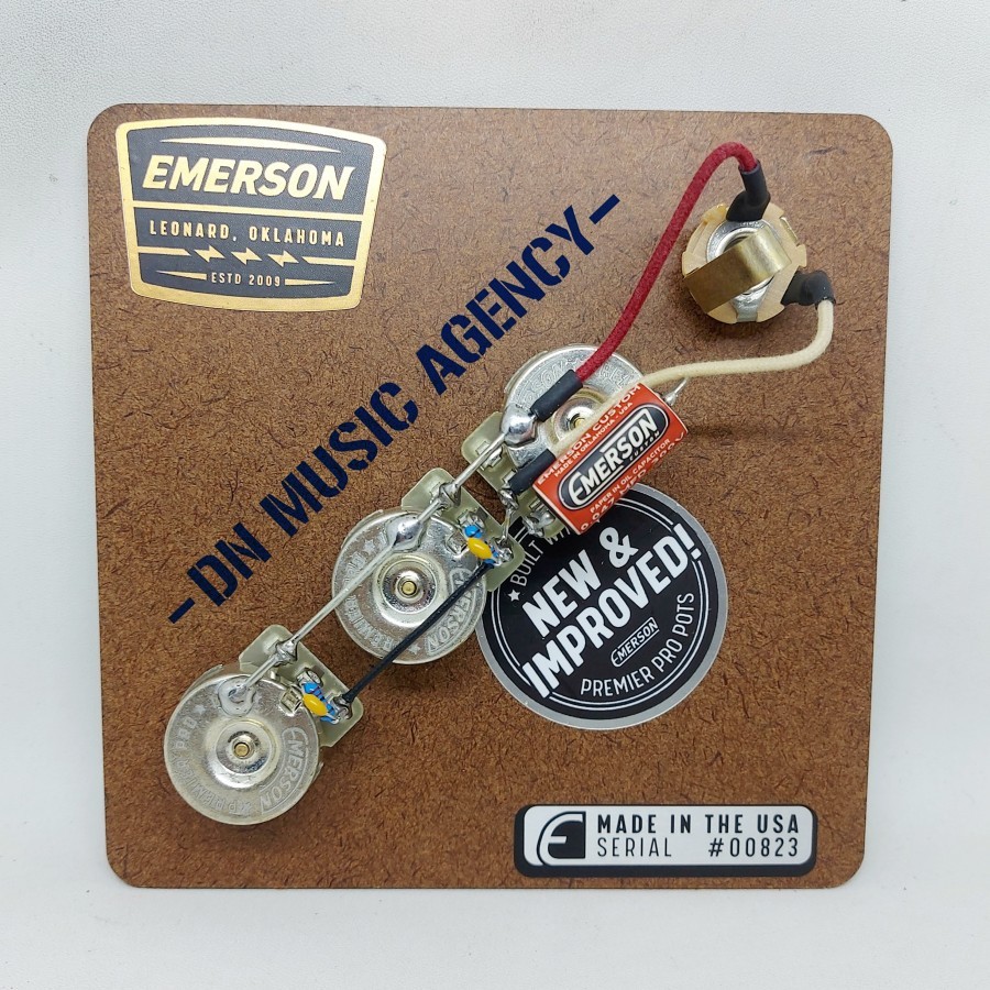 Jual emerson pro jazz bass prewired set kit potensio kapasitor original ...