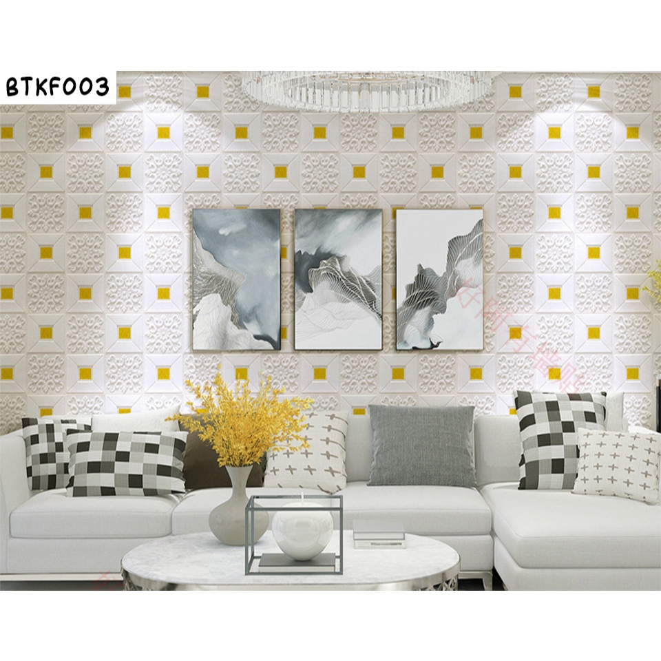 Jual Wallpaper 3D Foam Motif Batik Brickfoam 70cmx70cm Batik Foam ...