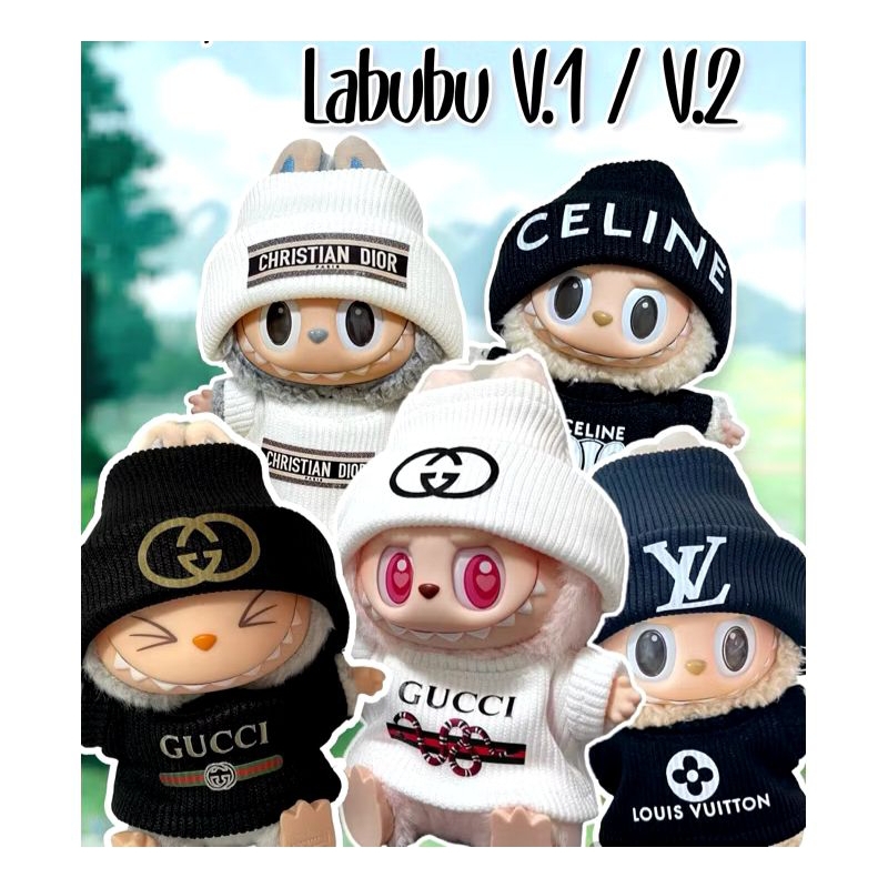 Jual Baju Boneka Labubu Lila Lucky Cat Banyak Merk Labubu v1 labubu v2 ...