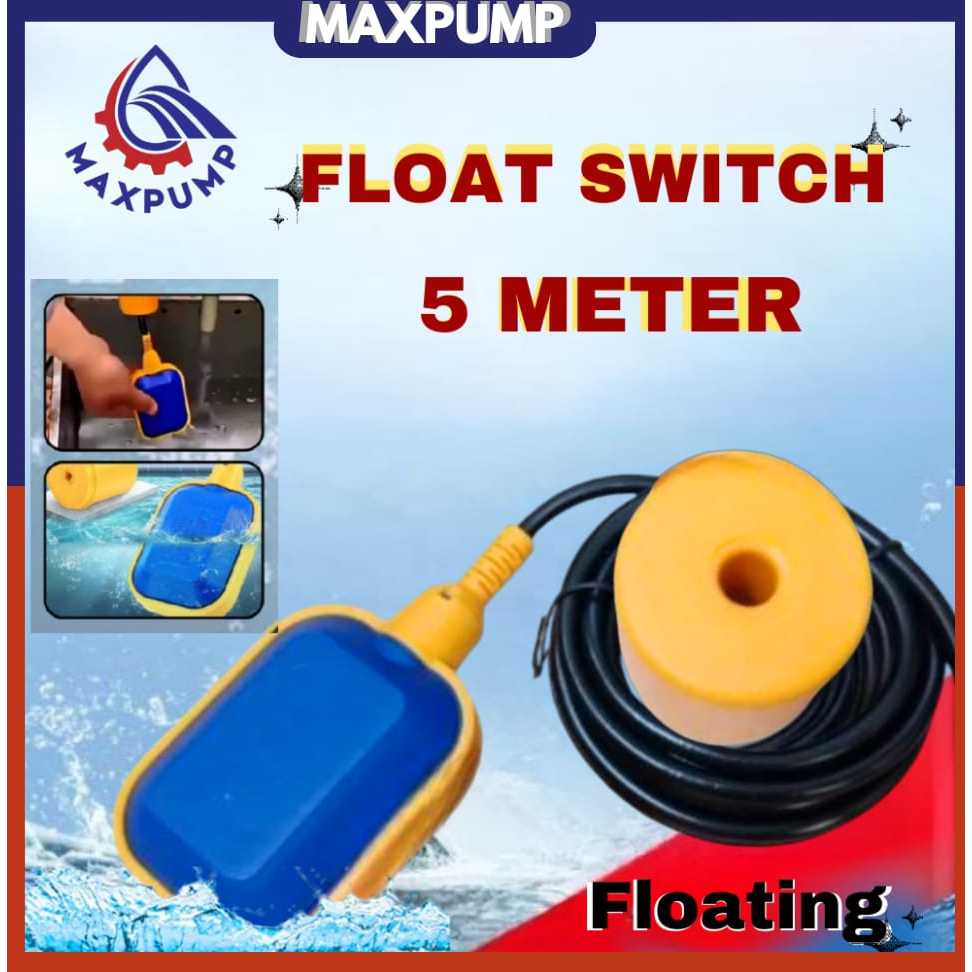 Jual MAXPUMP Float Switch Kabel 5 Meter Spare Part Pompa Air Floating ...