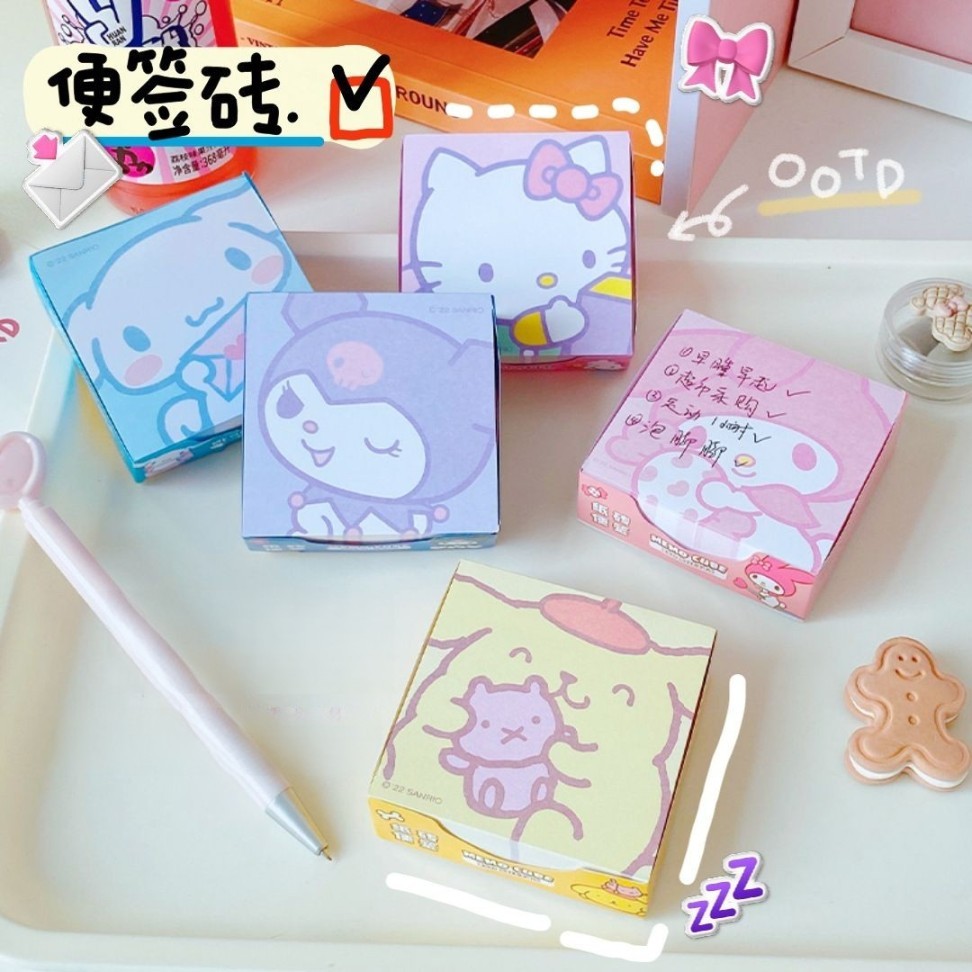 Jual COD Kartun Sanrio note pad memo belajar siswa Catatan tempel buku ...