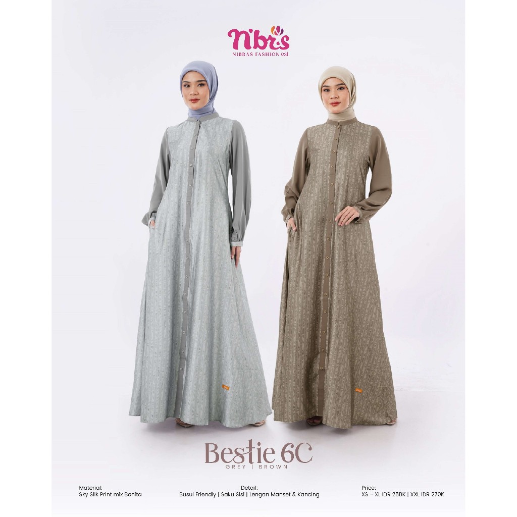 Jual NIBRAS TERBARU BESTIE SERIES 6A, 6B, DAN 6C / BAJU NIBRAS TIGA ...