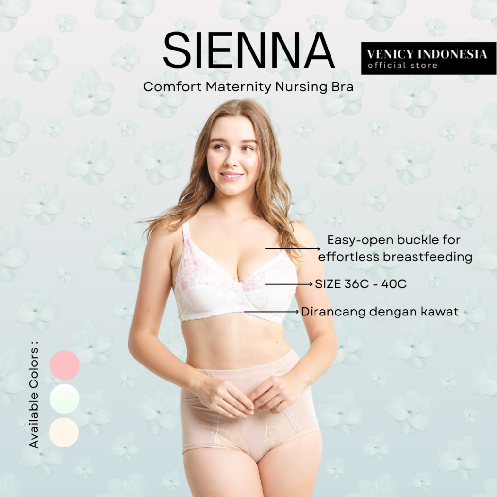Jual VENICY Sienna Comfort Maternity Nursing Bra | BH Menyusui | Kawat Premium | Shopee Indonesia