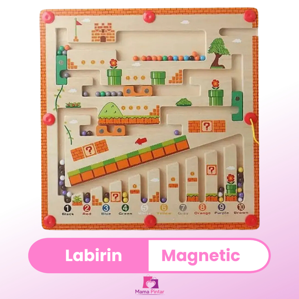 Jual Mainan Edukasi Labirin Magnet Puzzle Maze Anak Sensory Montessori ...