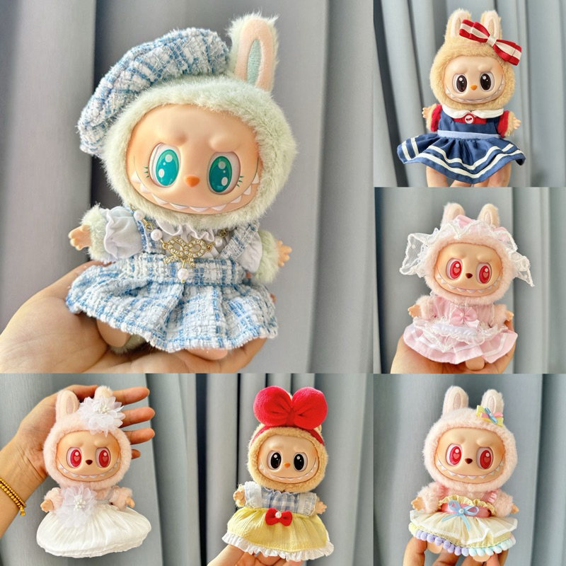 Jual Dress Outfit Baju Untuk Labubu Banyak Model Variasi Lucu Kualitas ...