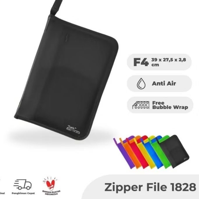 Jual Zipper file 1828 map dokumen resleting folio F4 Zipper map dokumen plastik | Shopee Indonesia
