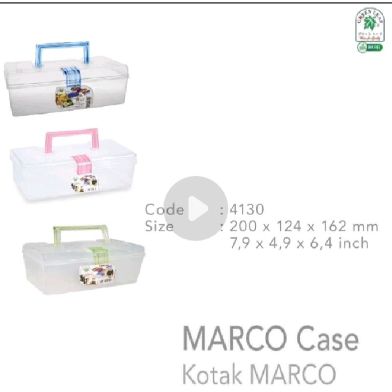 Jual GREEN LEAF KOTAK BOX MARCO + HANDLE UKURAN 3 LITER | Shopee Indonesia
