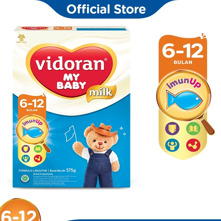 Jual Vidoran My Baby Nutriplex Susu Formula Bayi 6 - 12 bulan 125gr ...