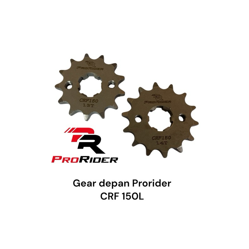 Jual Prorider Gear depan motor crf 150 ukuran 428 13 14 15 / gir depan ...