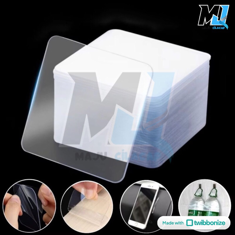 Jual Double Tape Mini Kotak Persegi / Papan Perekat Dinding Dua Sisi ...