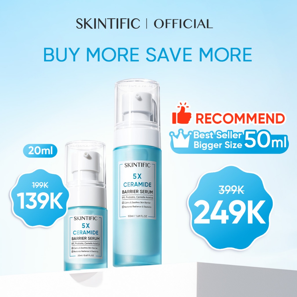 Jual SKINTIFIC - 5X Ceramide Barrier Serum 50ml | Merawat skin barrier ...