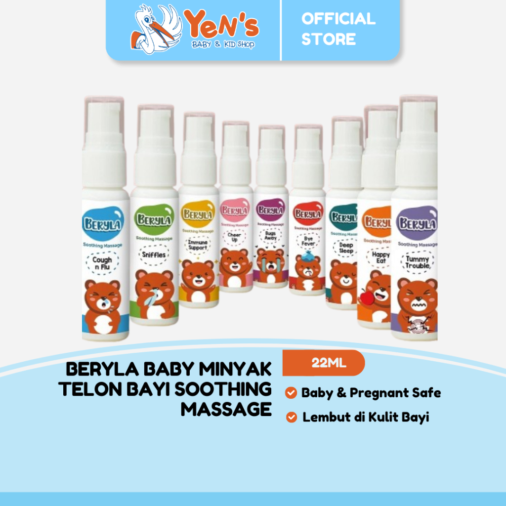 Jual BERYLA Baby Minyak Telon Bayi Soothing Massage 22ml | Shopee Indonesia